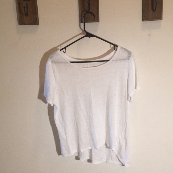 LOFT | Tops | Loft Linen High Low Top Linen | Poshmark
